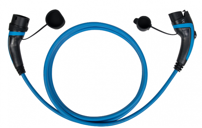 16A 250V Type 1 To Type 2 EV Charging Cable