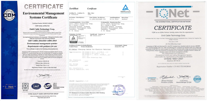 16A 250V 1Phase GBT Charging Cable Electric Vehicle Connectors
