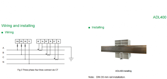 ADL400 Three Phase Energy Meter