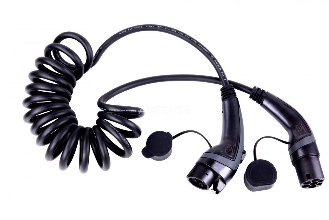 32A 250V 7kW Type 1 To Type 2 EV Charging Cable IEC 62196-2 Mode 3 ...