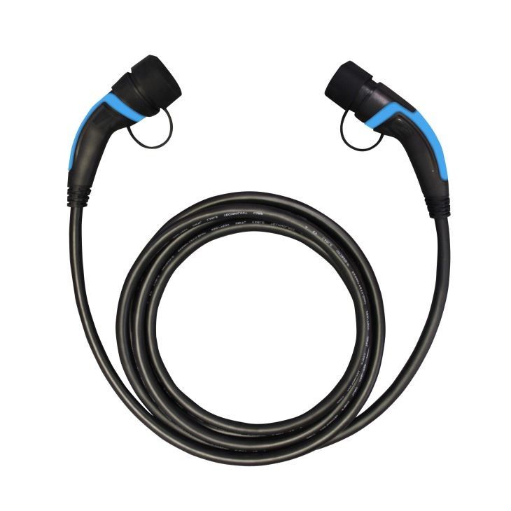 AC480V 11kW 1phase Type 2 To Type 2 EV Charging Cable Halogen Free Plug ...