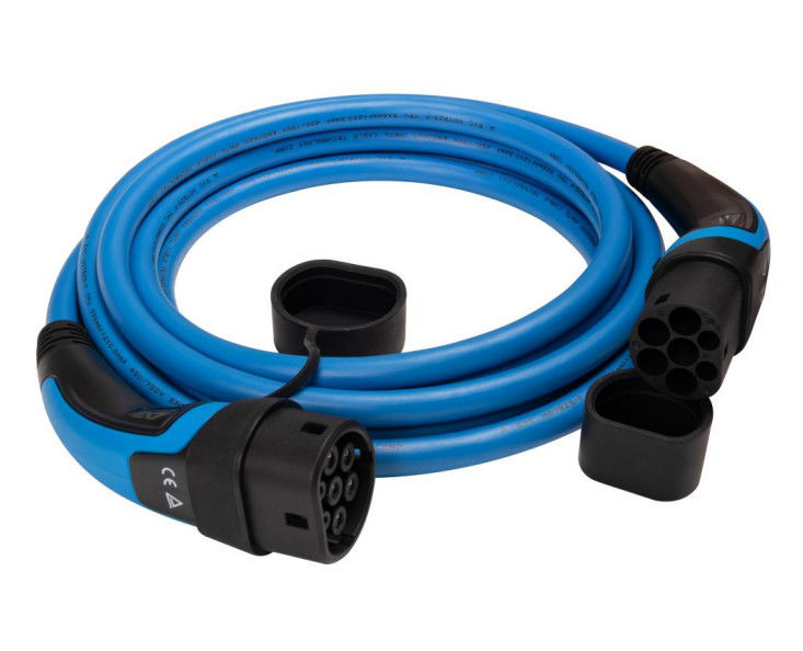 Waterproof IP55 Type 2 To Type 2 EV Charging Cable For Electric Vehicle