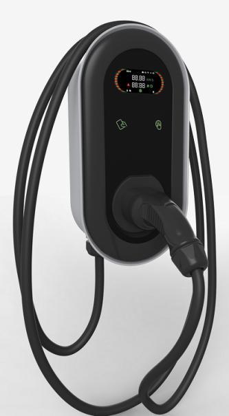 7kW AC EV Charging Stations DC6mA Single Phase 4.3 Inch Screen Display