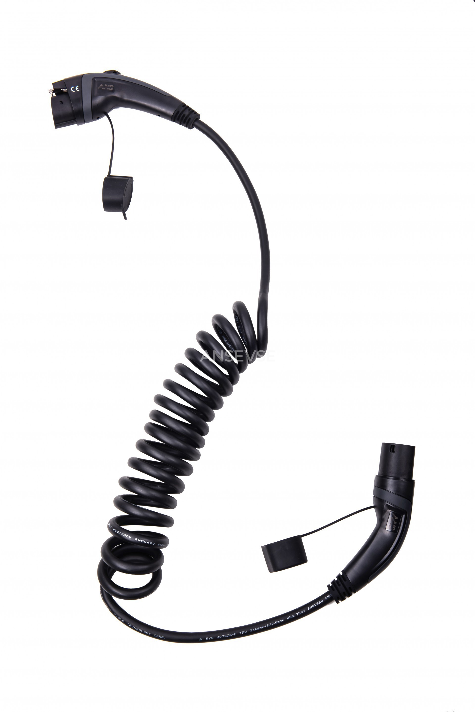 32A 250V 7kW Type 1 To Type 2 EV Charging Cable IEC 62196-2 Mode 3 ...