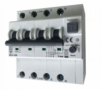 IEC 62423 32A RCD Circuit Breaker MCB RCCB RCBO With Overcurrent Protection