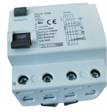 DC 6mA 4P Residual Current Protection Device 50 / 60Hz Rated Frequency